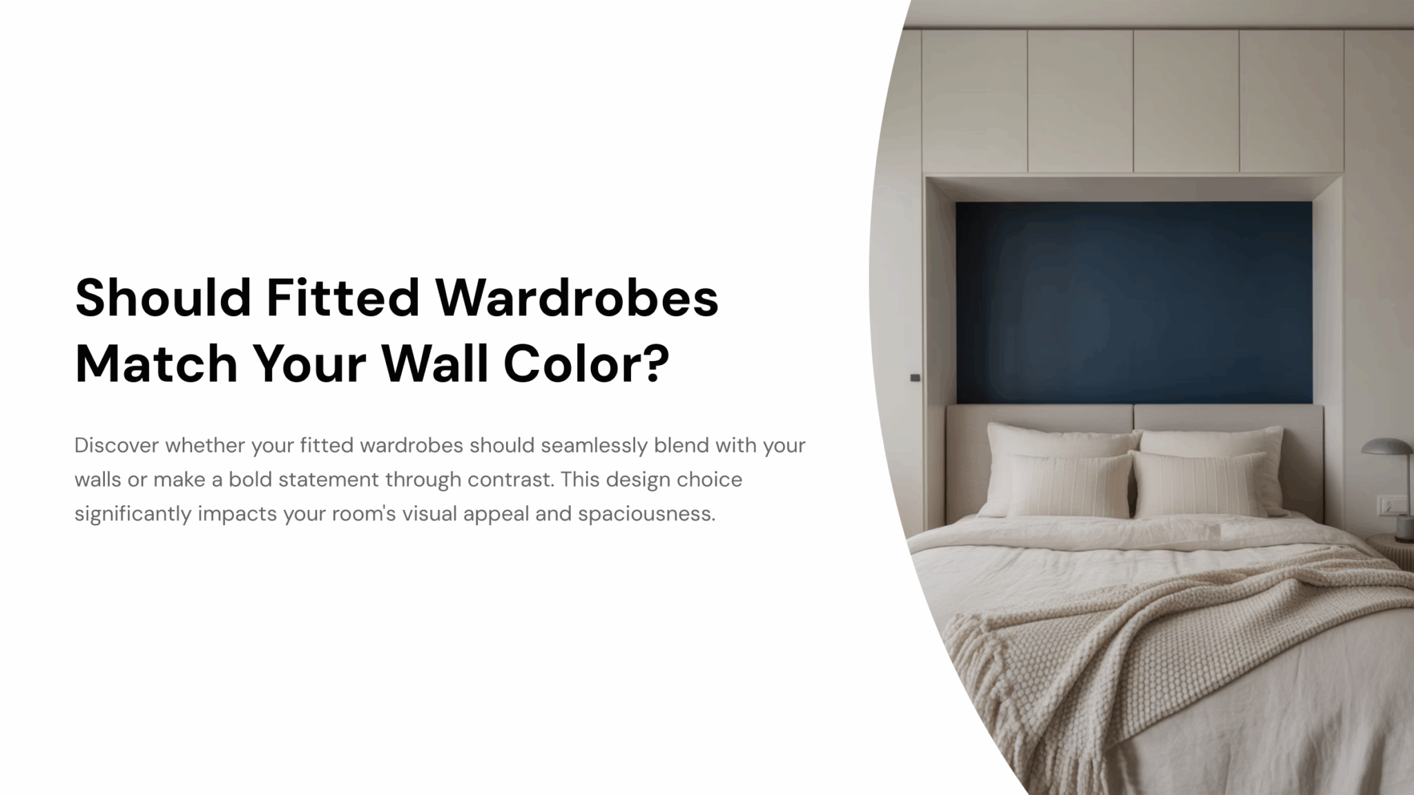 Should Fitted Wardrobes Match Your Wall Color? | Fox Wardrobes & Cabinetry